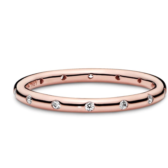 Pandora | Jewelry | Pandora Simple Sparkling Band Ring | Poshmark